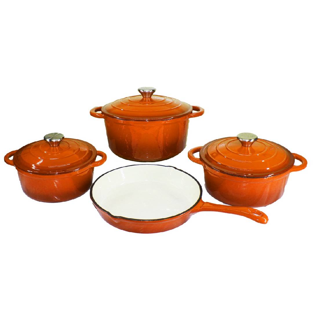 7-Piece Cast Iron Pot & Pan Set – Mega Home